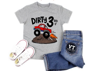 Third Birthday Shirt 3rd Birthday Shirt Boy Three Shirt Boy - Etsy