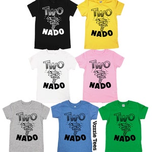 Twonado Birthday Shirt Unisex Shirts 2nado Tornado Second Birthday Two ...