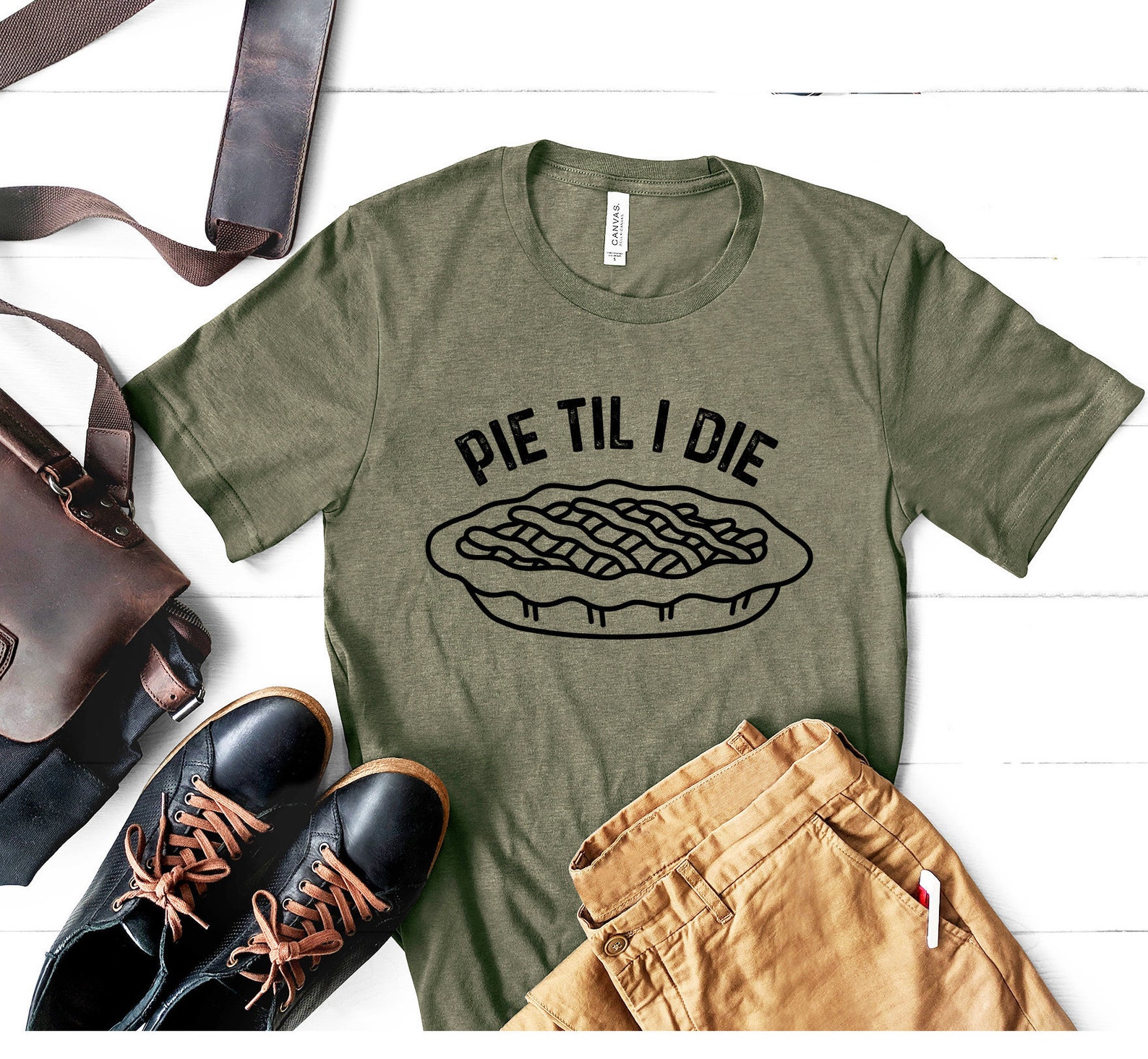Pie Til I Die Shirt Unisex Adult Shirts Men's Shirts | Etsy