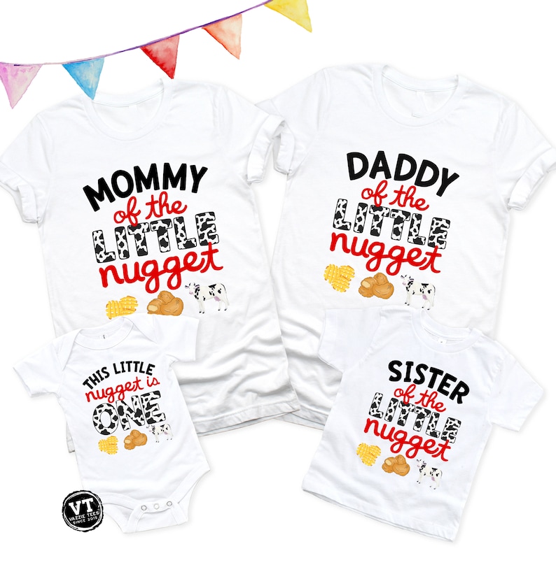 Chicken Nugget Theme Family Shirts - Birthday Shirts - Baby Shower T ...
