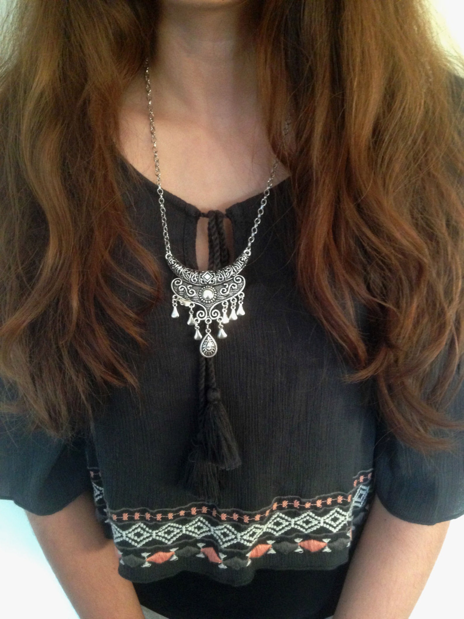 Ethnic Necklace, Bohemian Necklace, Tribal Necklace, Boho Necklace ...