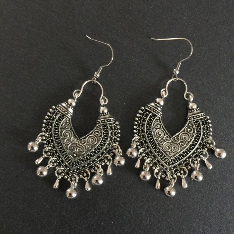 Earrings Red Chandelier - Etsy UK