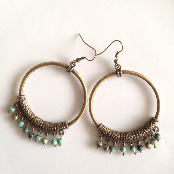 Rustic Earrings - Etsy