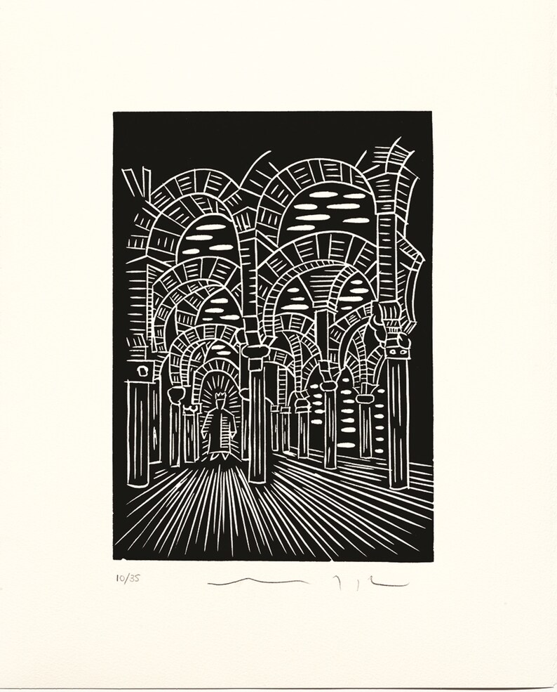 Marco Del Re, Original Linocut Signed and Numbered, Italian Artist, - Etsy
