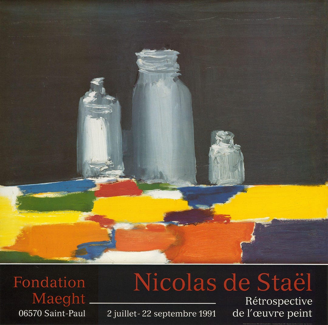 Nicolas De Stael, Original Exhibition Poster From 1991, Still Life ...