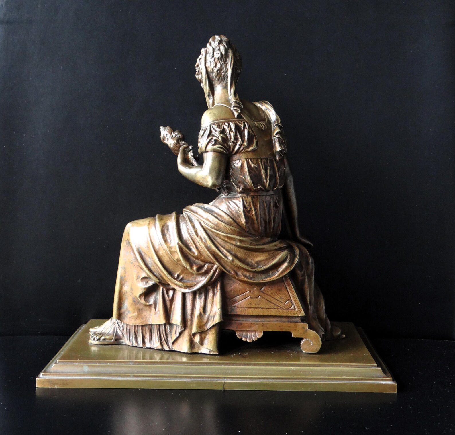 Signed Bronze Statue by Eutrope Bouret, French Antique, Neoclassical ...