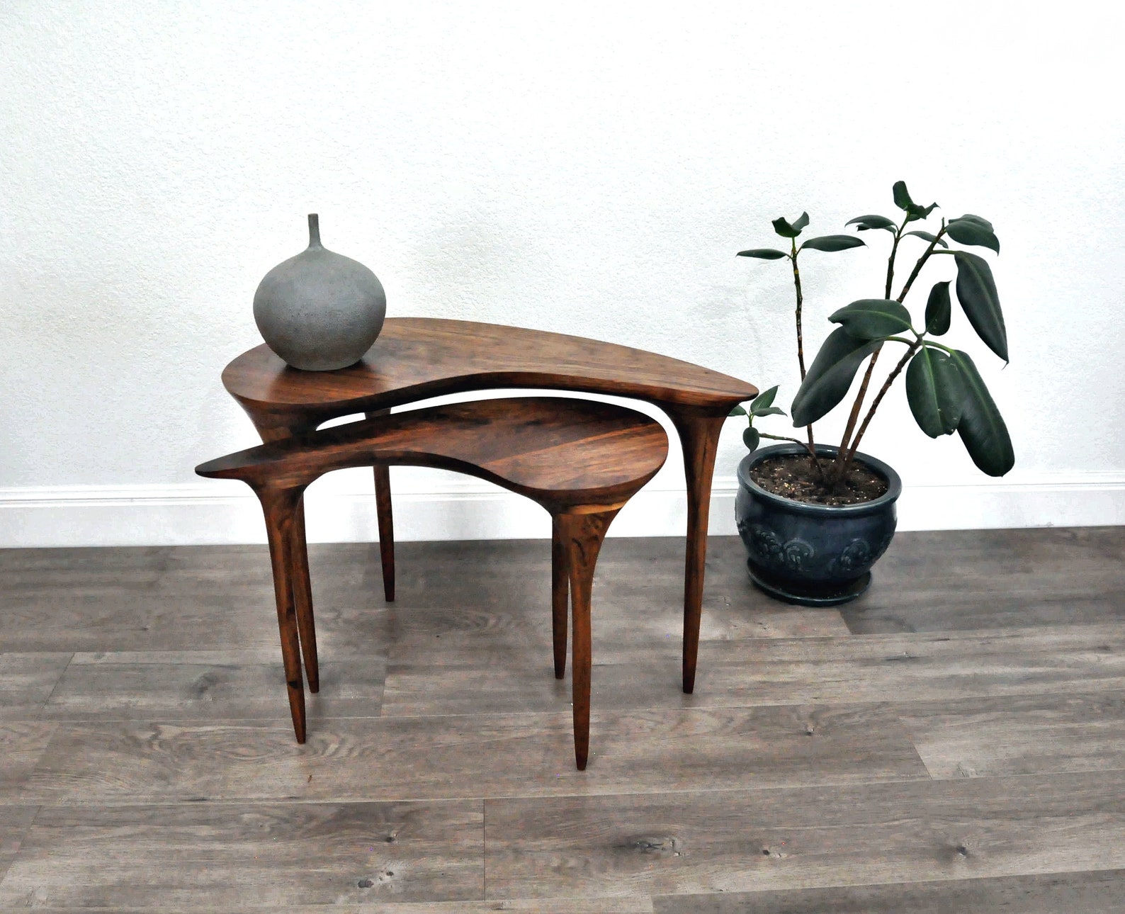 Nesting Tables Modern Nesting Tables Mid Century Table Mid | Etsy