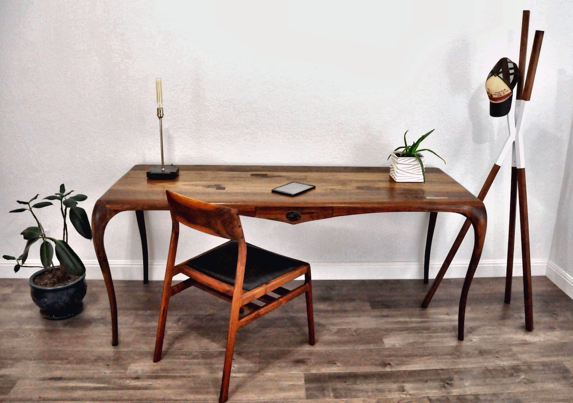 Modern Desk Mid Century Desk Mid Century Modern Desk - Etsy