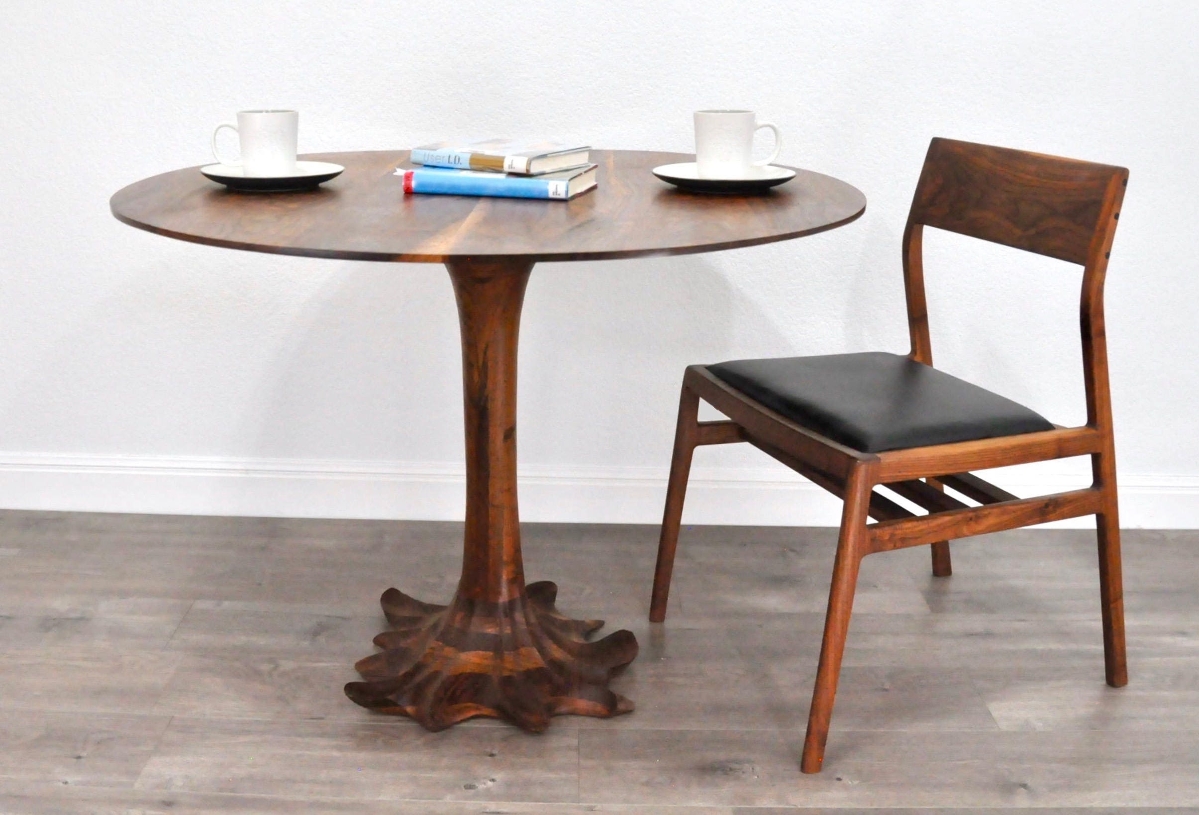 Modern Round Table Round Table Mid Century Dining Table - Etsy