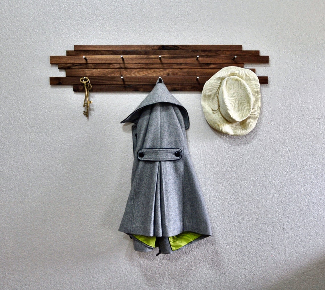 Modern Hat Rack, Modern Coat Rack, Mid Century Hat Rack, Mid Century ...