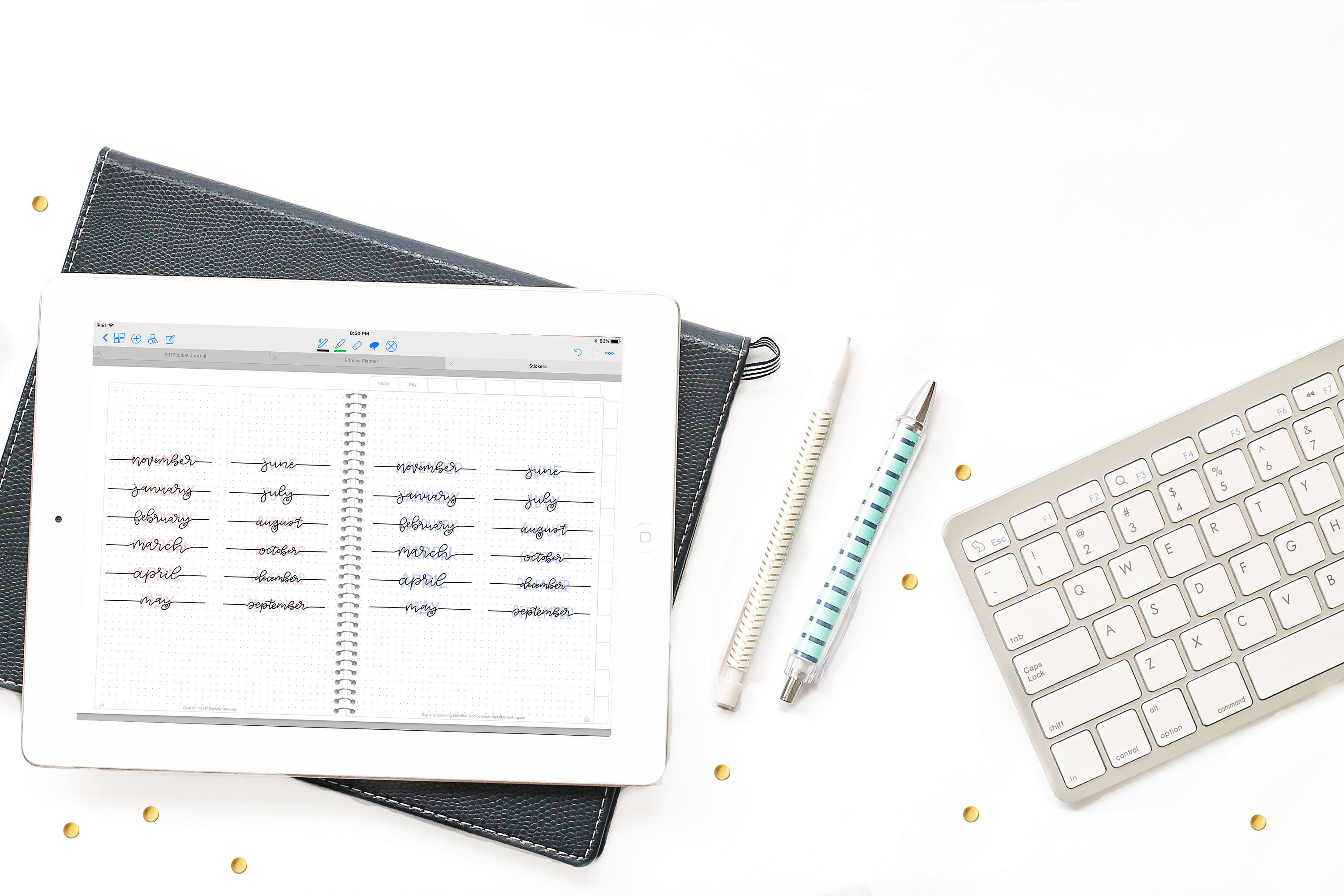 Digital Planner Pages Weekly Layout BONUS 24 Month | Etsy