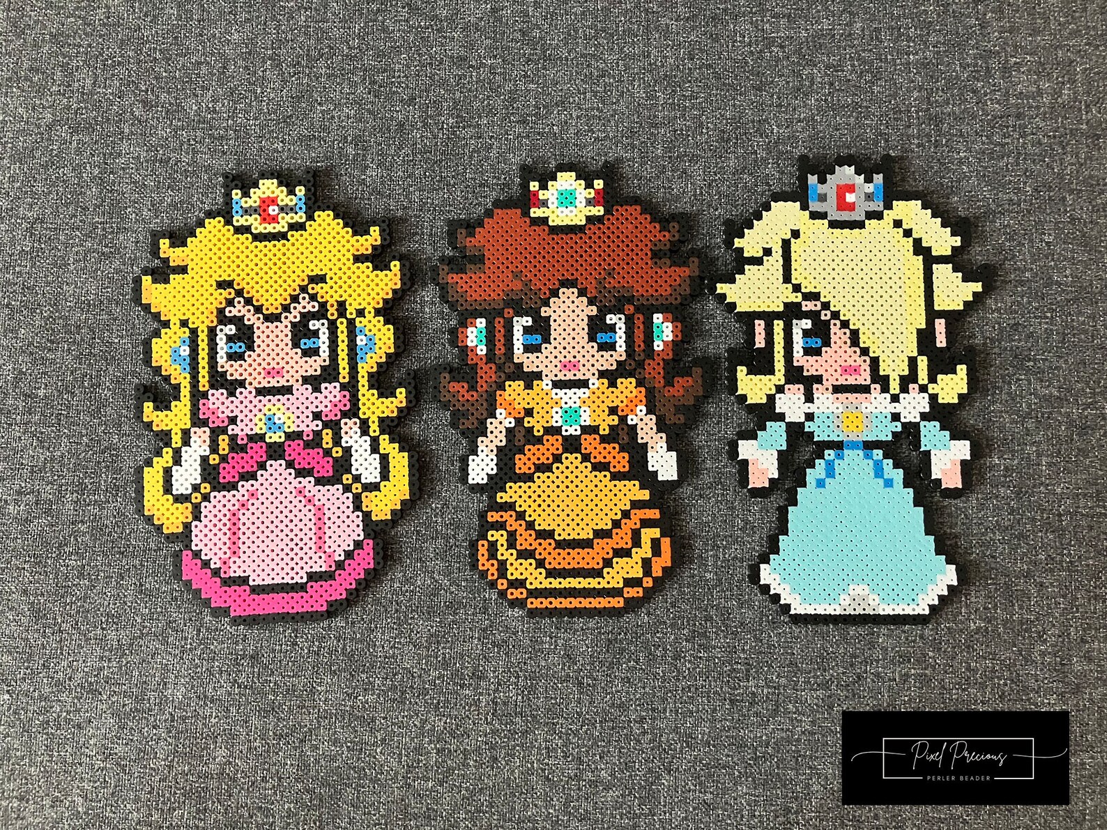 Princess Peach Princess Daisy Rosalina Perler Beads - Etsy