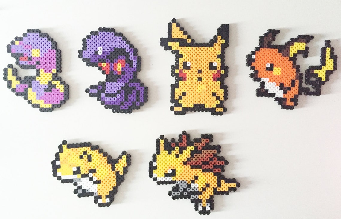 Pokemon Gen 1 #23-28: Ekans, Arbok, Pikachu, Raichu, Sandshrew ...