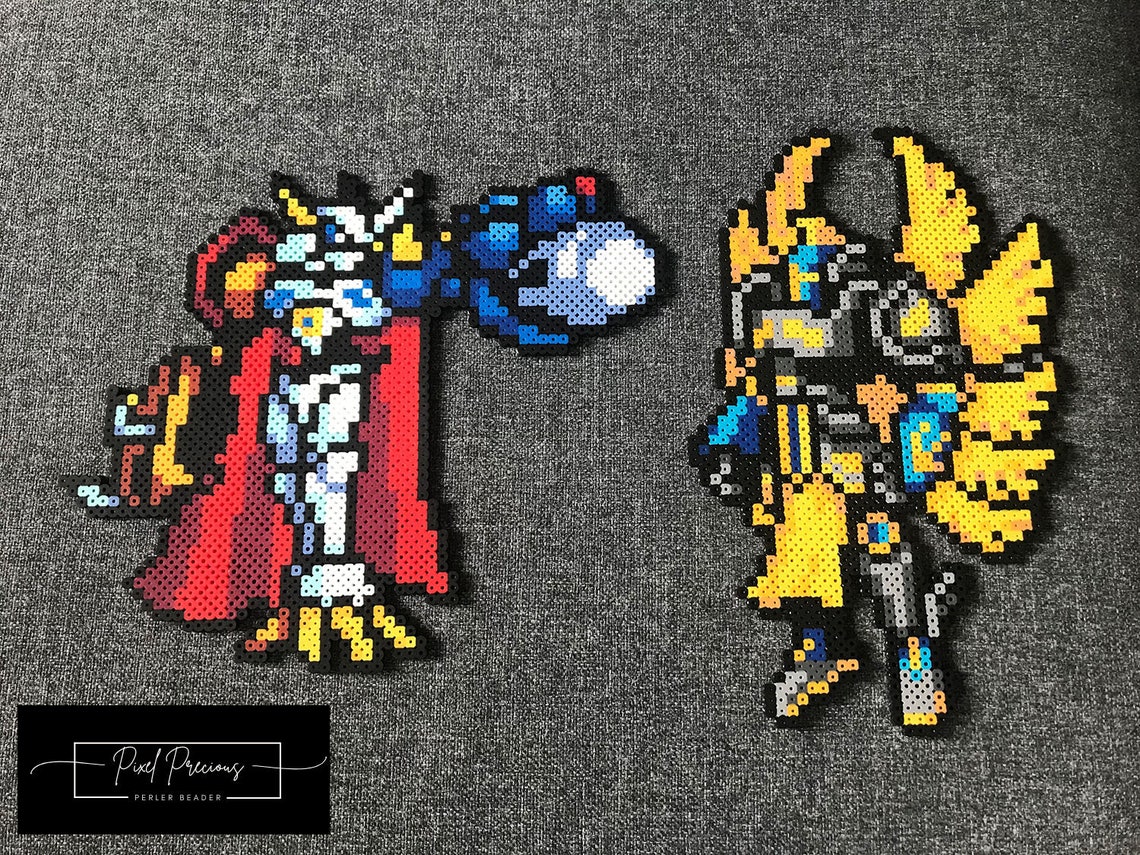 Omnimon & Seraphimon Digimon Perler Beads - Etsy Canada