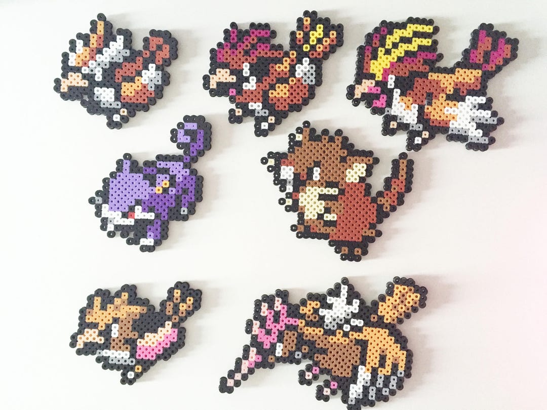 Pokemon Gen 1 16-22: Pidgey, Pidgeotto, Pidgeot, Ratatta, Raticate ...