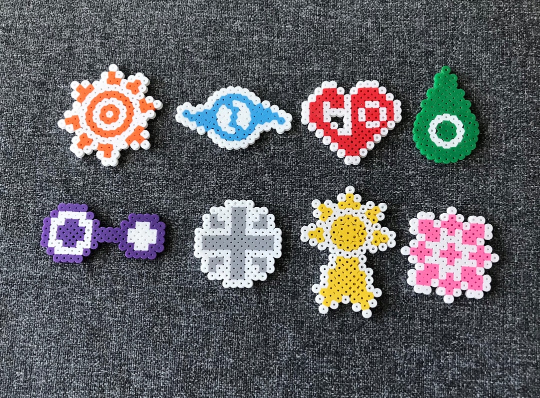 Digimon Crests Courage Friendship Love Sincerity - Etsy