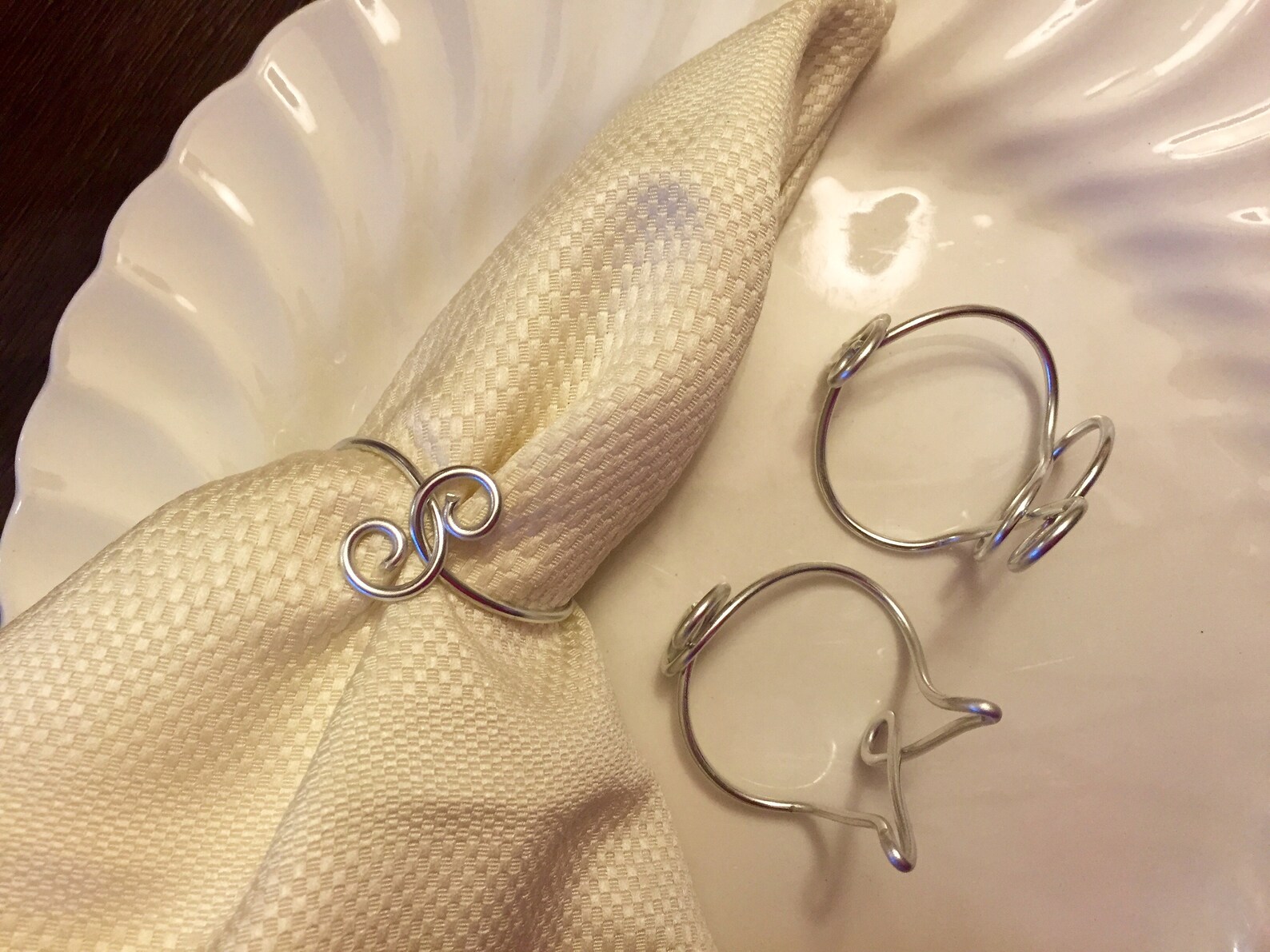 Napkin Rings, Personalized Napkin Rings, Initial Napkin Rings, Party ...