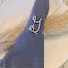 Napkin Rings, Personalized Napkin Rings, Initial Napkin Rings - Etsy