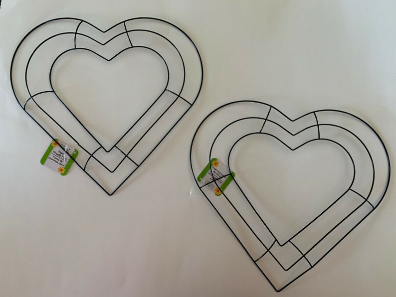 Heart Shape Wire Wreath Great for Craft Projects 12 - Etsy