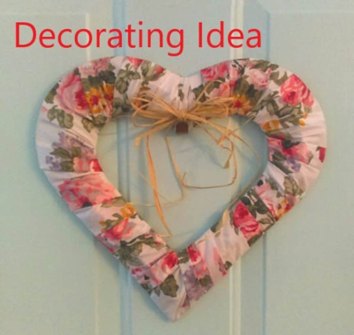 Heart Shape Wire Wreath Great for Craft Projects 12 - Etsy