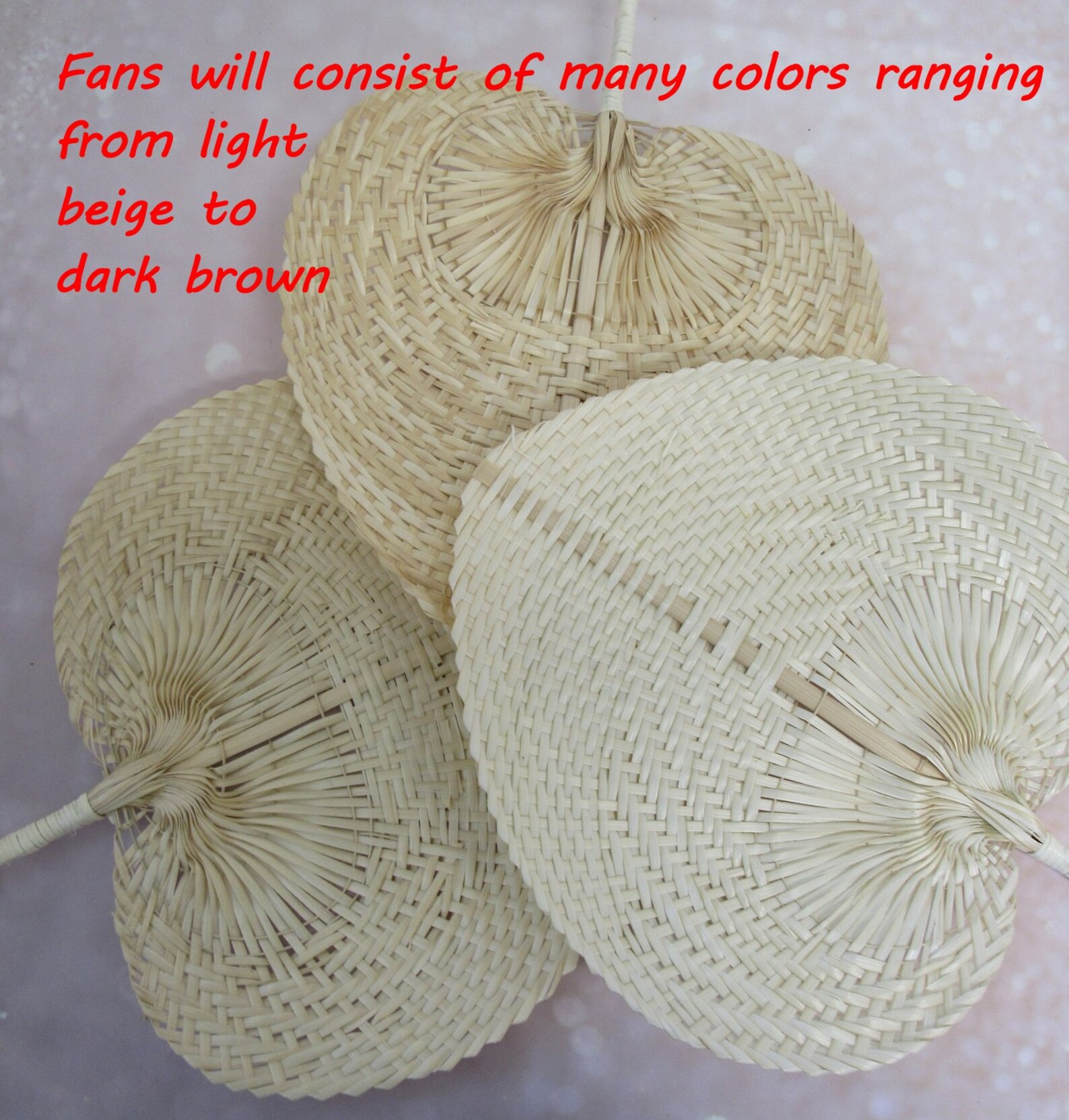 Wedding Bamboo Hand Fans, Beach Wedding Fans, Tropical Hand Fan Favors ...