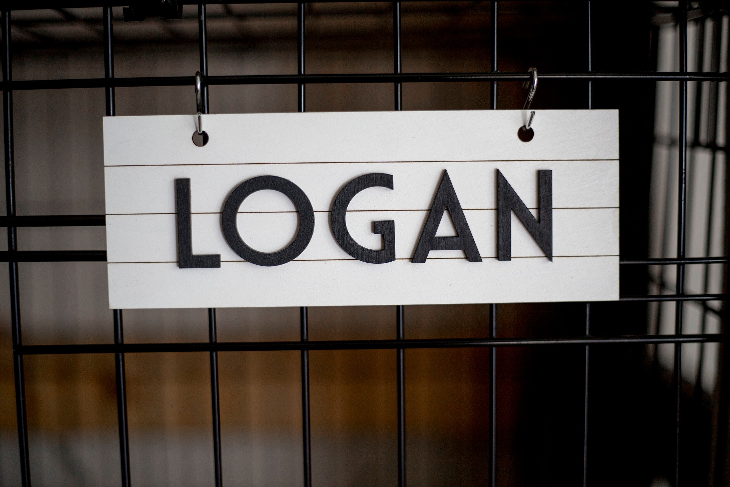 Personalized Pet Crate Sign Personalized Hanging Crate Tag - Etsy