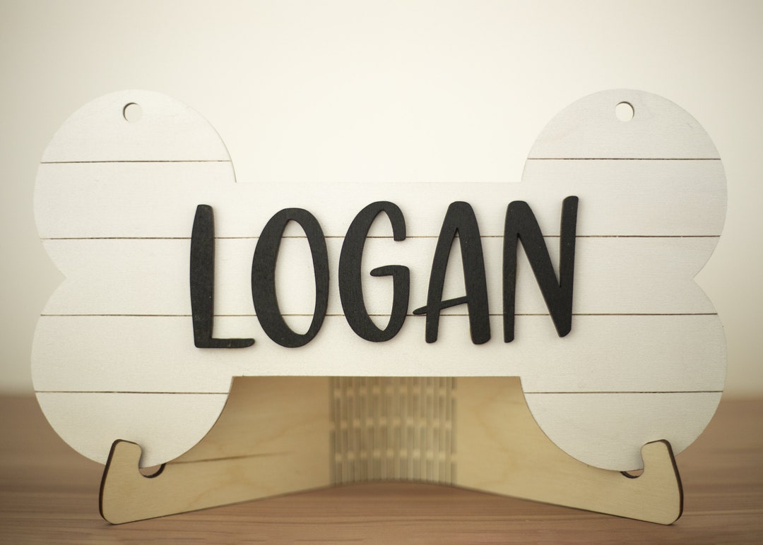 Personalized Pet Crate Sign | Personalized Dog Bone Crate Sign | Gift ...