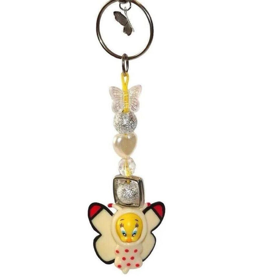 RARE 90s Peek A Pooh Tweety Bird Dangler Handmade Keychain Pieridai ...