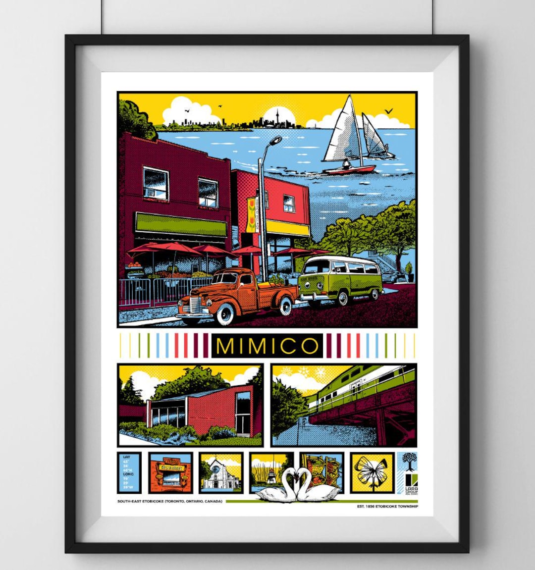 Mimico Toronto Poster – 18"x24" Silk Screened South Etobicoke ...