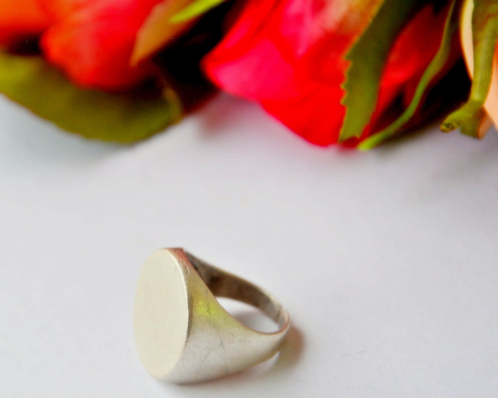 Round Plain Ring Modern Simple Ring Teenage Unisex Ring - Etsy