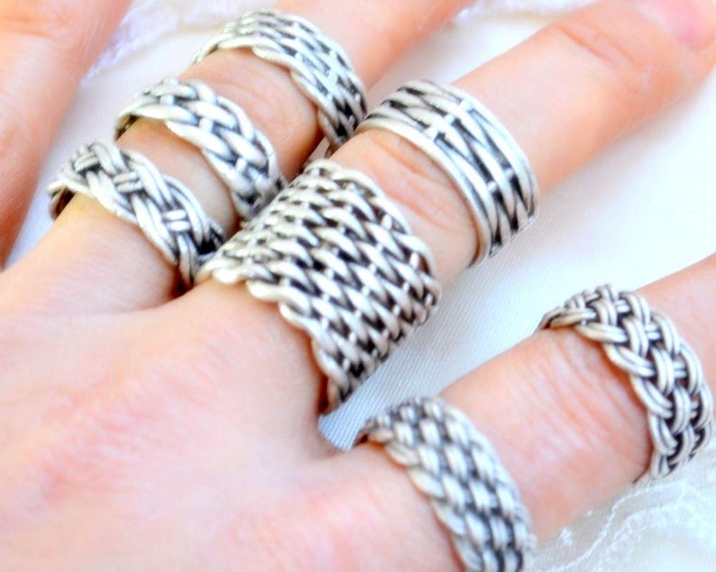 Bar wide adjustable Fashion summer line thin matting ring, Band wrap ...
