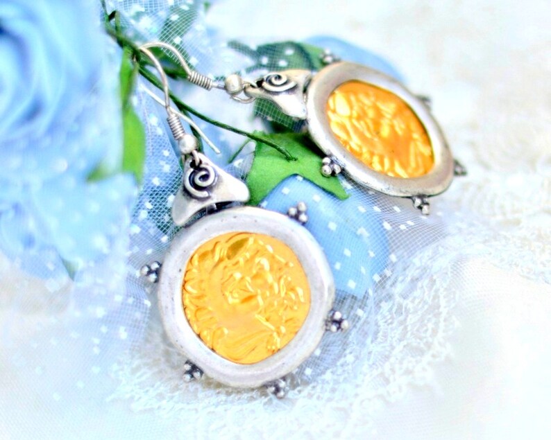 Antique Greek Coin Roman Gold Silver Byzantine Ancient Rome God, Metal ...