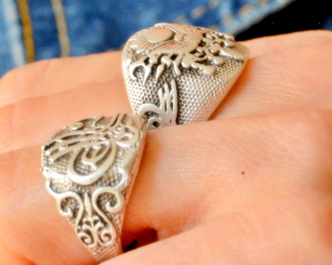 Turkish Man King Empire Turkey tribal Seal Ottoman signet ring ...