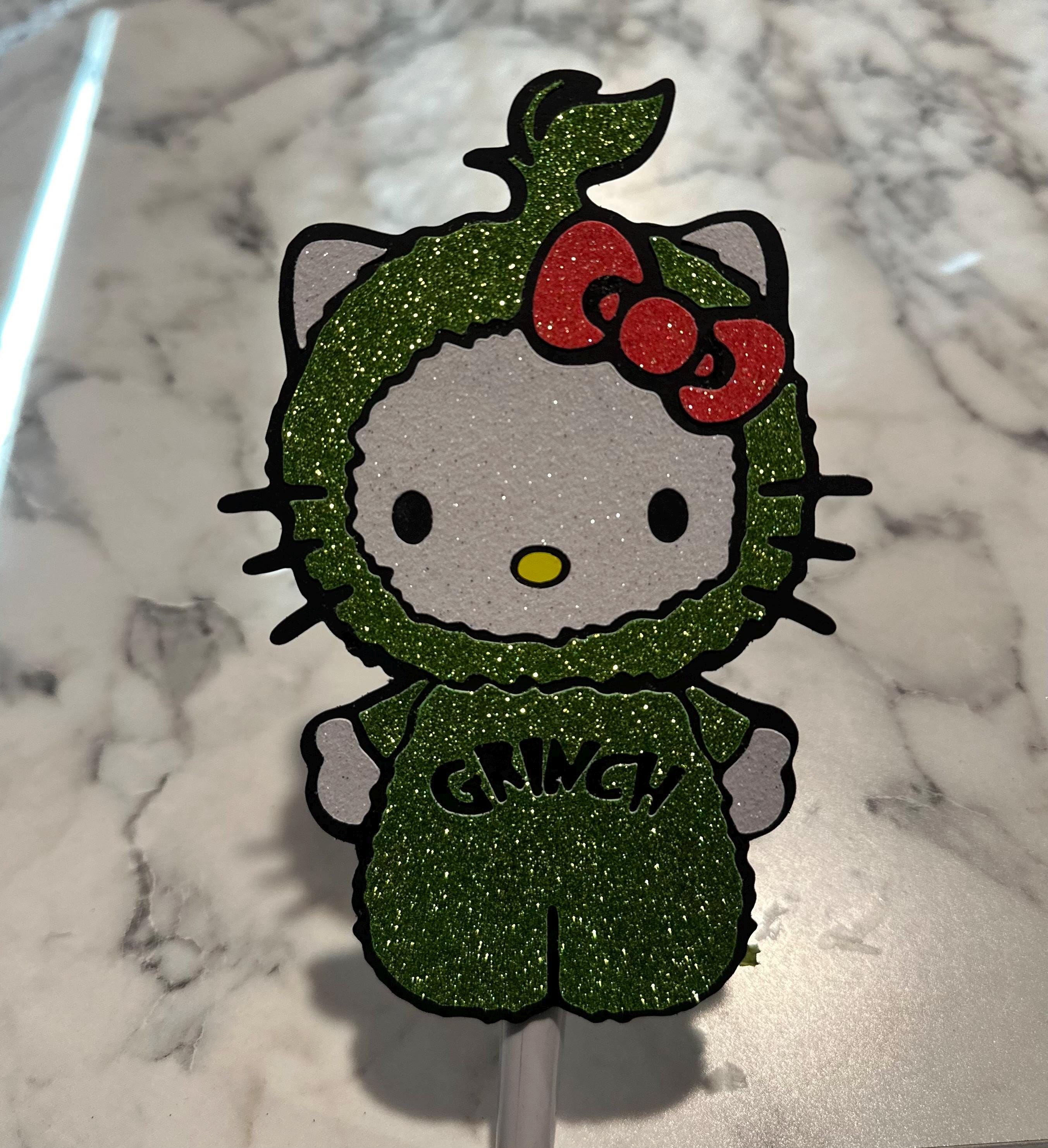 Christmas Hello Kitty Ramo / Cake / Scrapbook / Topper - Etsy