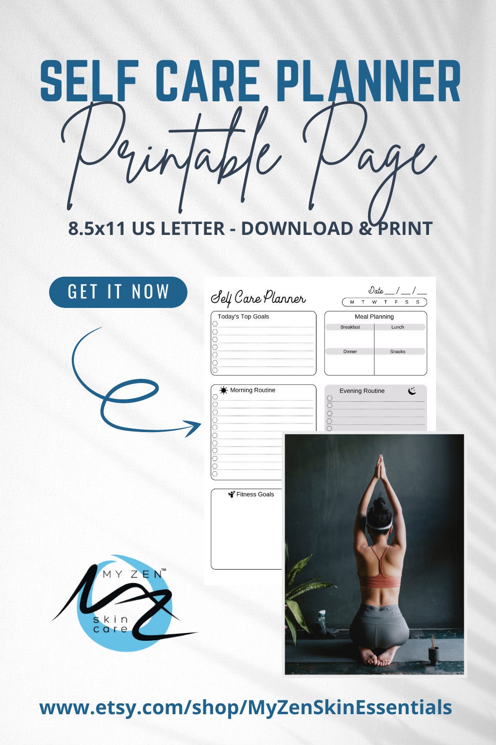 Self Care Planner Printable Self-care Printable Wellness Planner Self ...