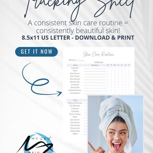Habit Tracker Skin Care Routine Tracking Sheet Daily Tracker Habit ...
