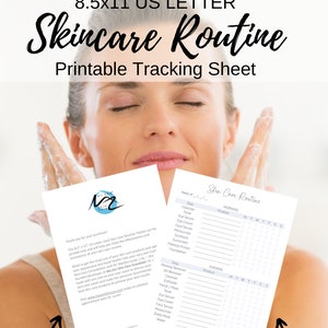 Habit Tracker Skin Care Routine Tracking Sheet Daily Tracker Habit ...