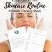 Habit Tracker Skin Care Routine Tracking Sheet Daily Tracker Habit ...