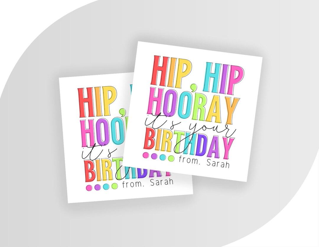 Happy Birthday Stickers | Birthday Labels | Personalized Birthday ...