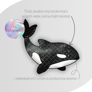 Orca Sticker | Killer Whale Sticker | Vinyl Sticker | Galaxy Sticker ...