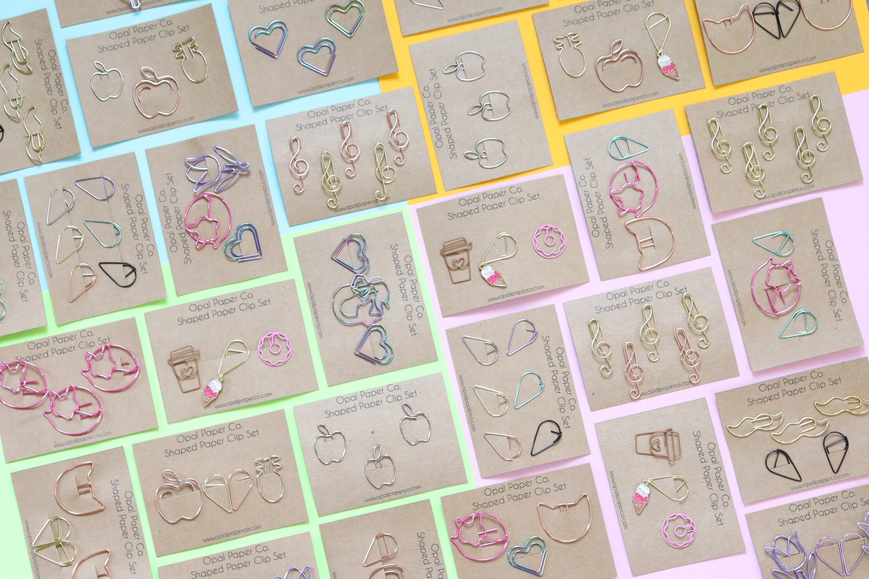 Shaped Paper Clip Sets | Etsy