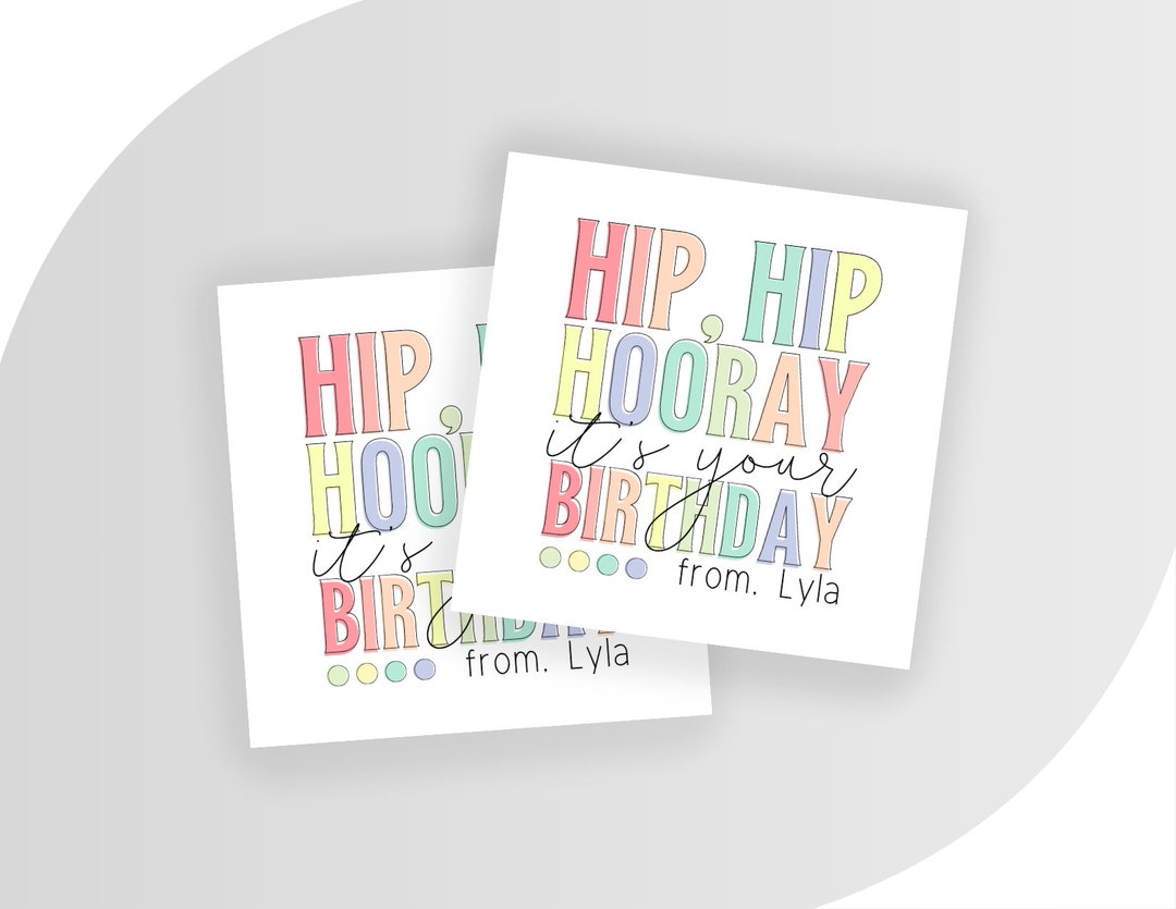 Happy Birthday Stickers | Birthday Labels | Personalized Birthday ...