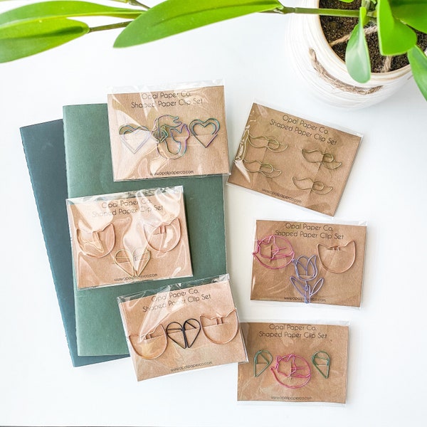 Shaped Paper Clips - Etsy