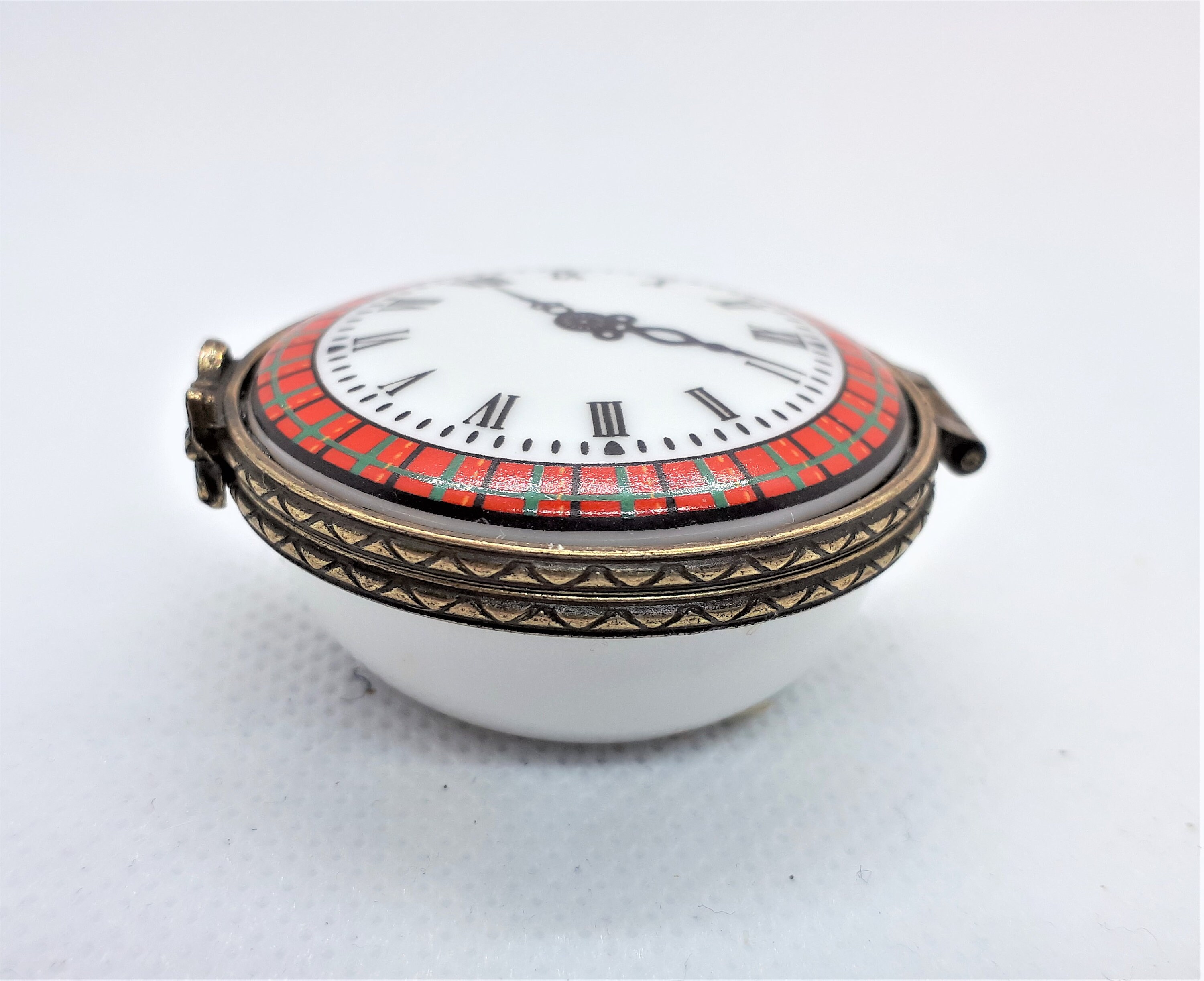 Clock Face Lidded Trinket Box Midwest of Cannon Falls Novelty | Etsy