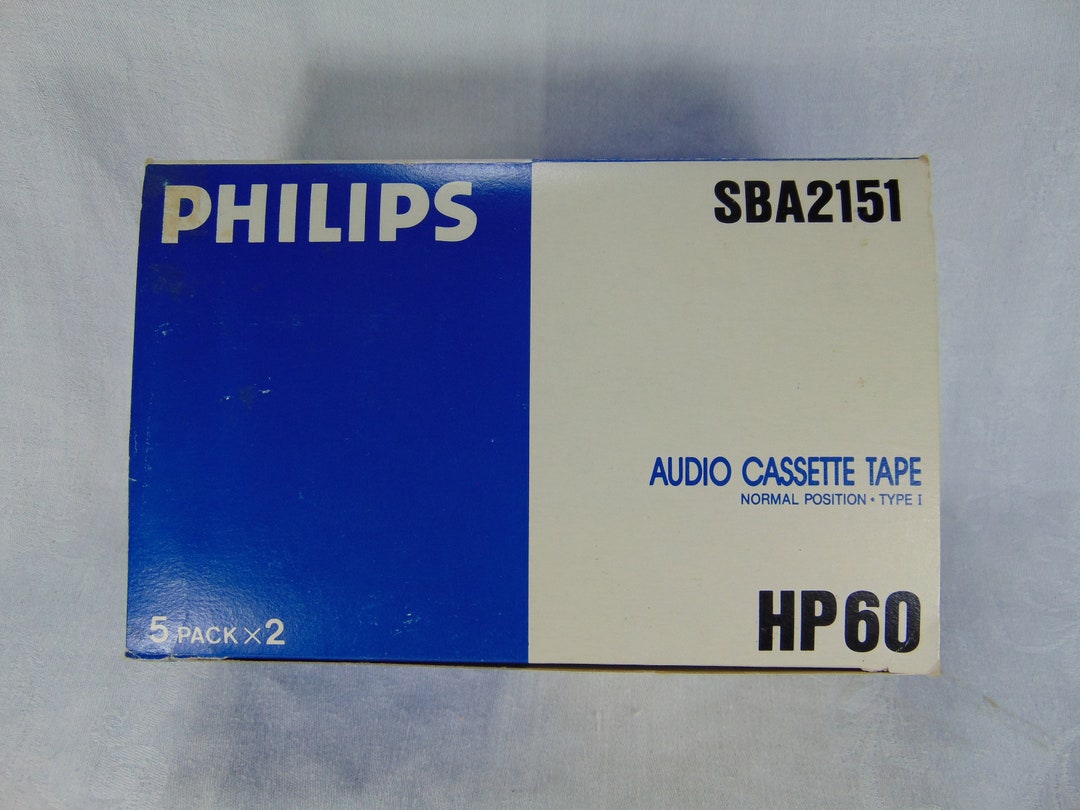 Vintage Philips Audio Cassette Tapes HP 60, Box of 10 Sealed - Etsy