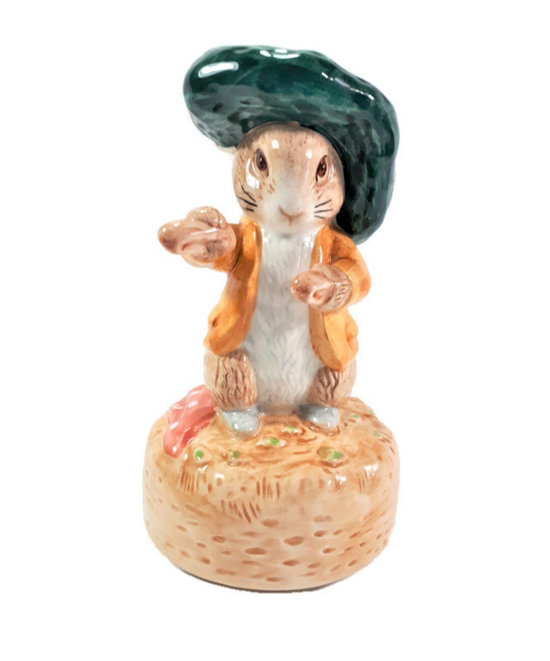 Schmid Peter Rabbit Music Box Musical Rotating Benjamin Bunny Beatrix ...