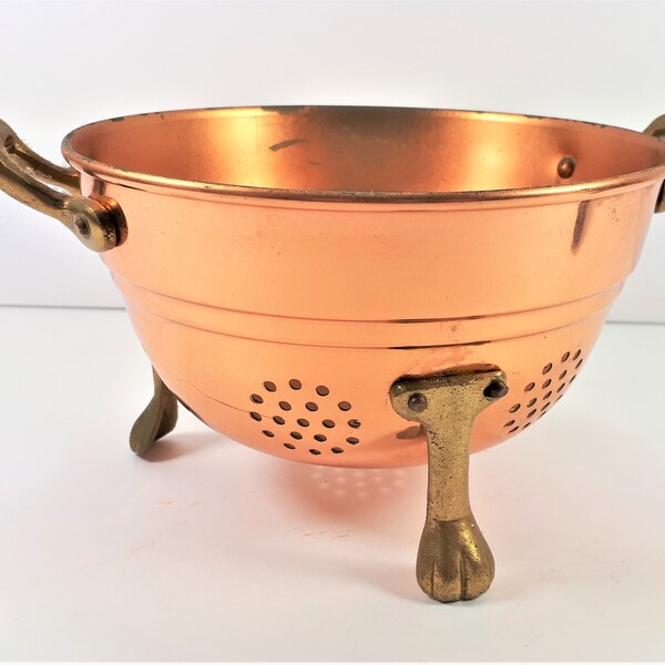 Copper Colander - Etsy