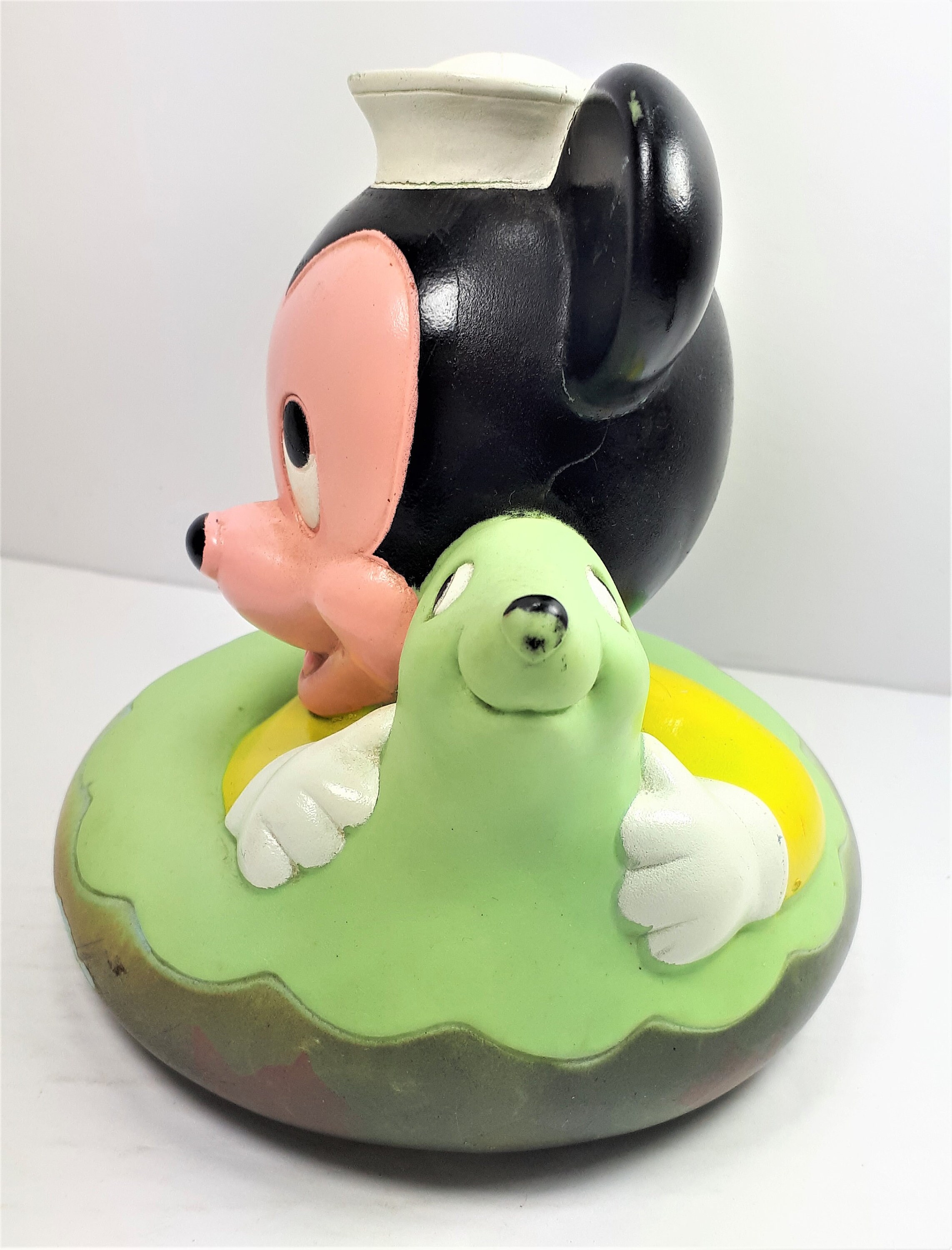 Disney's Mickey Mouse Rubber Squeak Toy Mickey With a Pool | Etsy UK