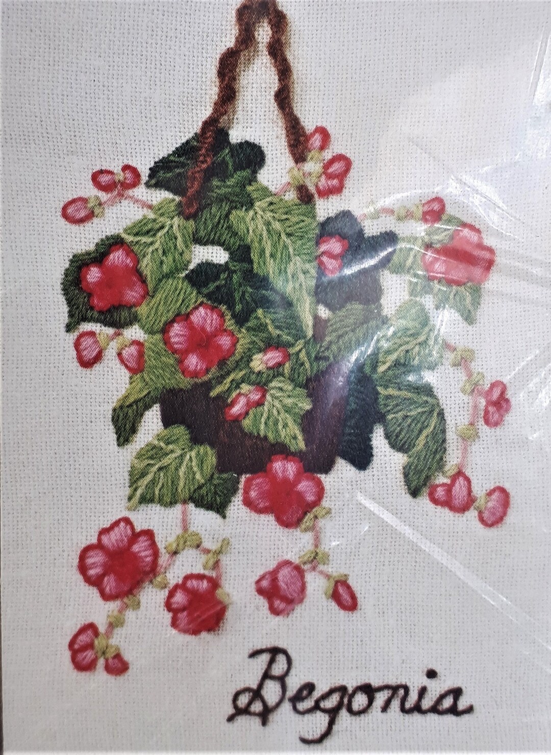 Begonia Crewel Kit, Jiffy Stitchery, Vintage 1990, 5" X 7", NOS ...