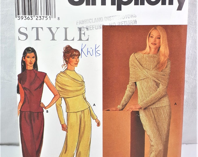 Simplicity 9104 Sewing Pattern Sizes 8 - 18 Knit Top Pants Skirt ...